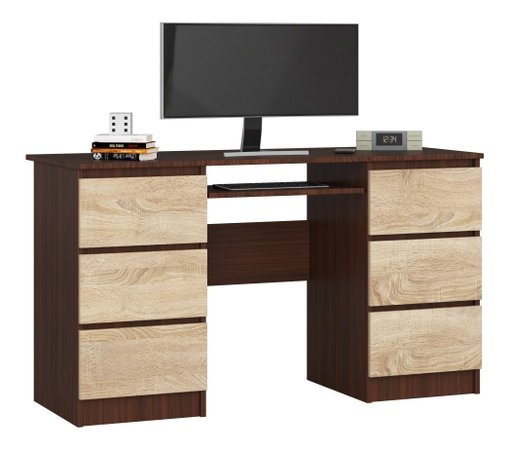 PC stolík Behati (wenge + dub sonoma) | NovyNabytok